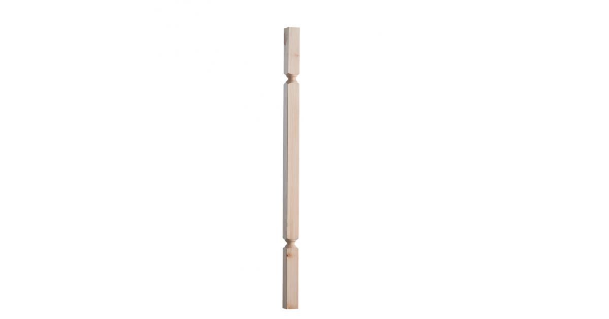 41mm Pine Regency Plain Square Spindle