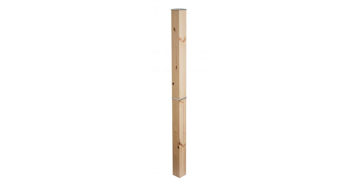 Squared Newel Post with Trim | Blueprint Joinery