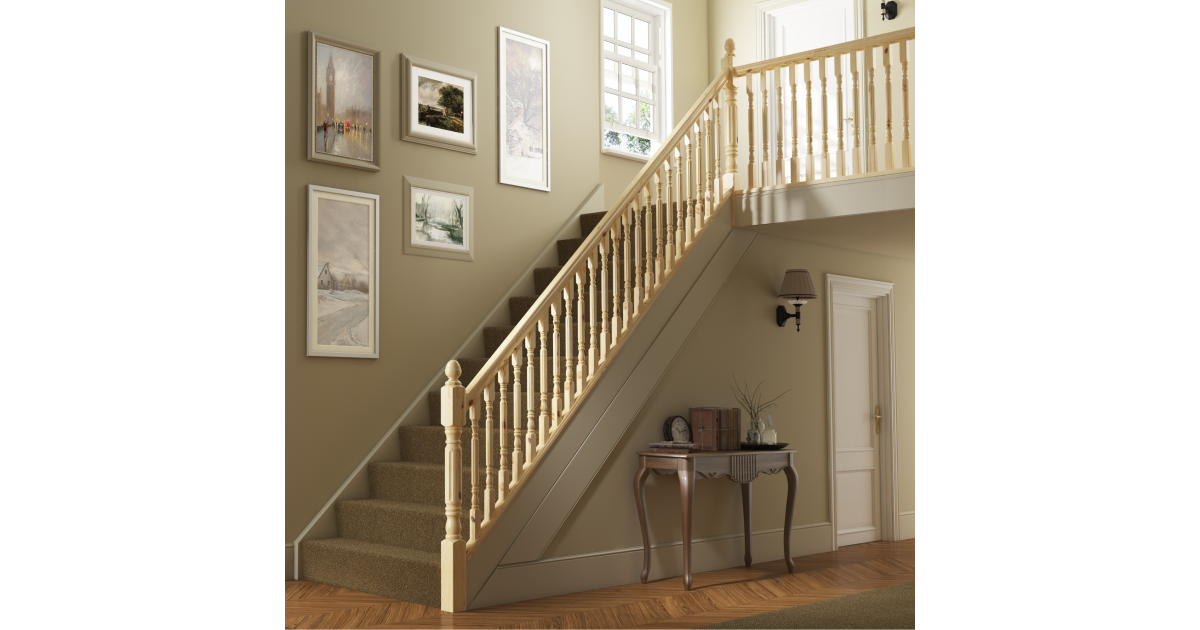 Fluted Rolling Pin Stair & Landing Balustrade Kit