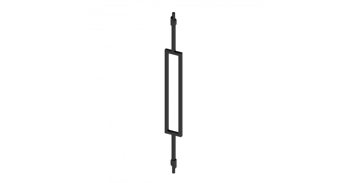 Contemporary Black Iron GEO Stair Spindle 3 Pack | Blueprint Joinery